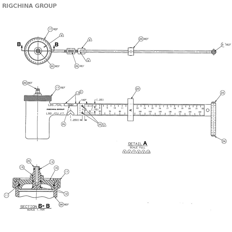 Pressurized Fluid Density Scale Model RPMB-31